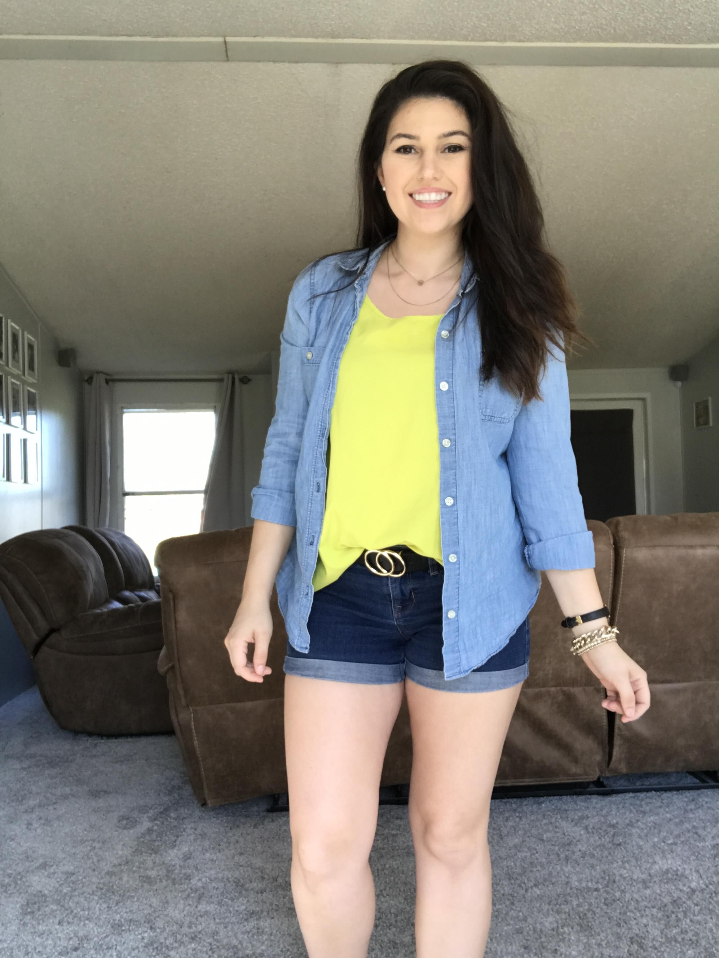 How to Style a Chambray Top - Classically Crystal